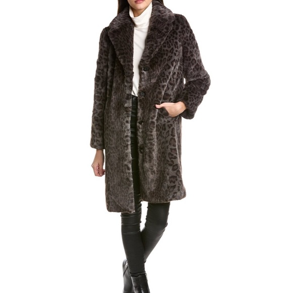 J. McLaughlin | Jackets & Coats | J Mclaughlin Chantel Faux Fur Coat ...